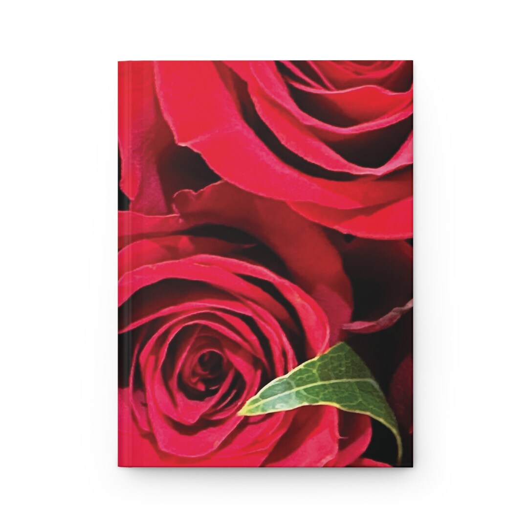 Roses, Floral Journal, Nature Notebook, Floral Pattern Gift, Holiday ...