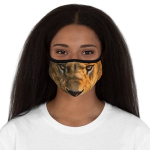 Lovely Lion, 3D Lion Face Mask, Big Cats, Animal, Unique Face Masks ...