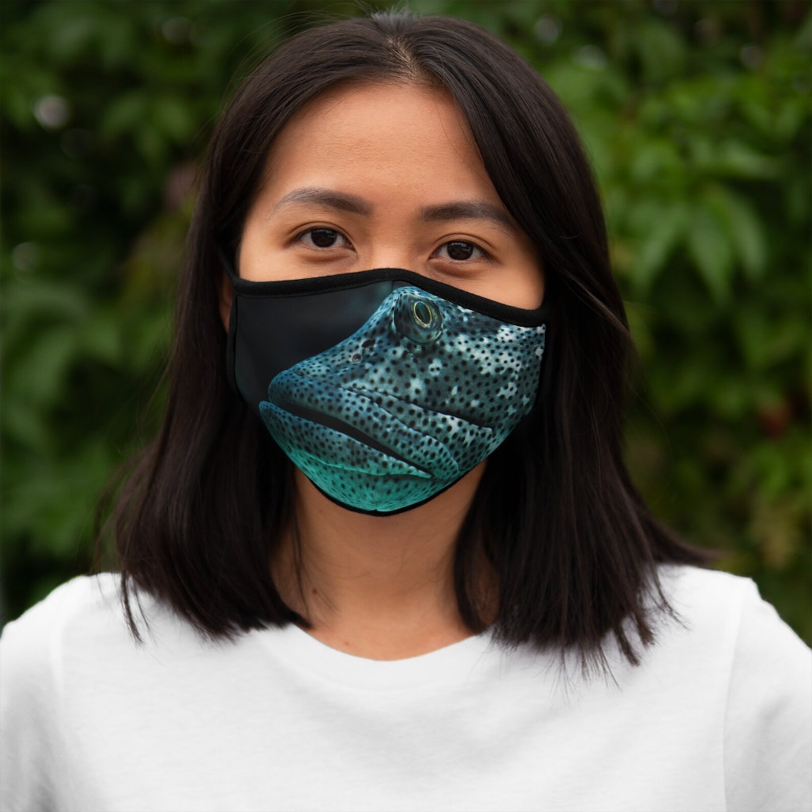 Silly Grumpy Fish Face Ocean Animal Face Masks, Unique Face Masks, Made ...