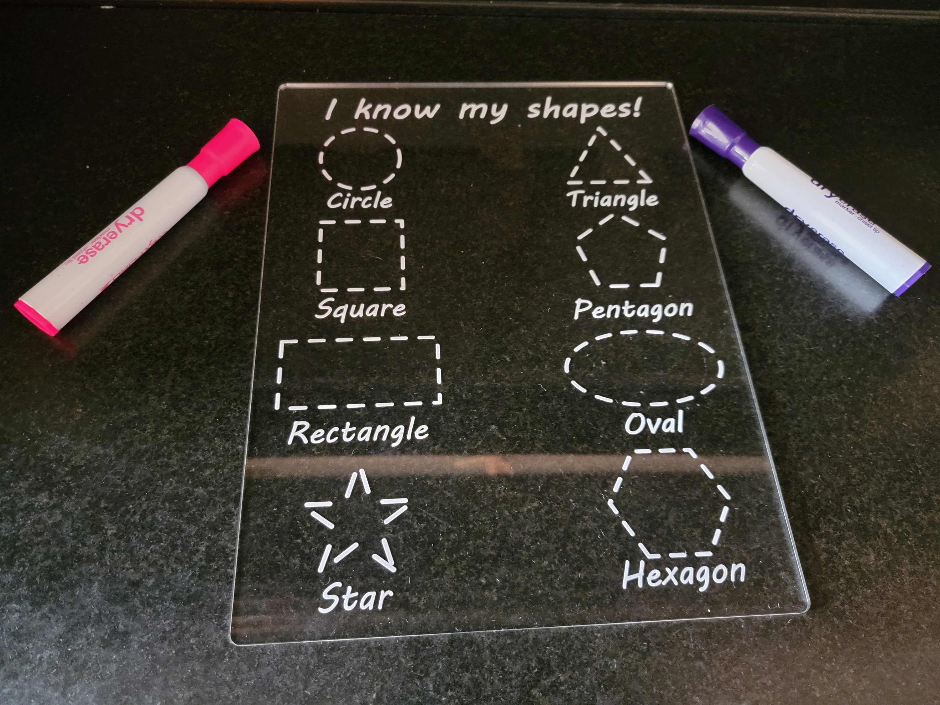 Shapes Tracing Laser Cut Files SVG PNG PDF for Instant - Etsy