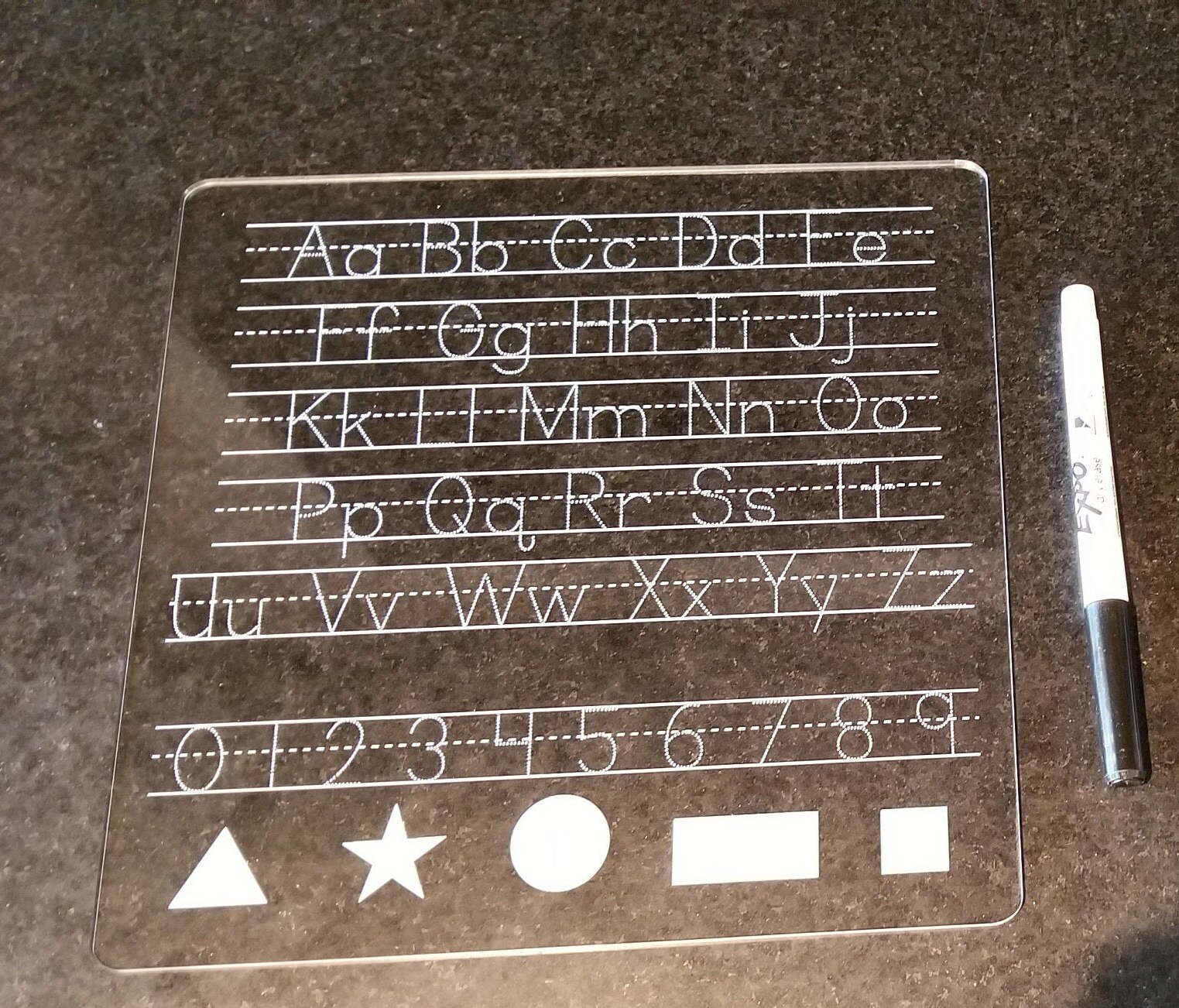 Letter Tracing Laser Cut File, SVG for Instant Download - Etsy Canada