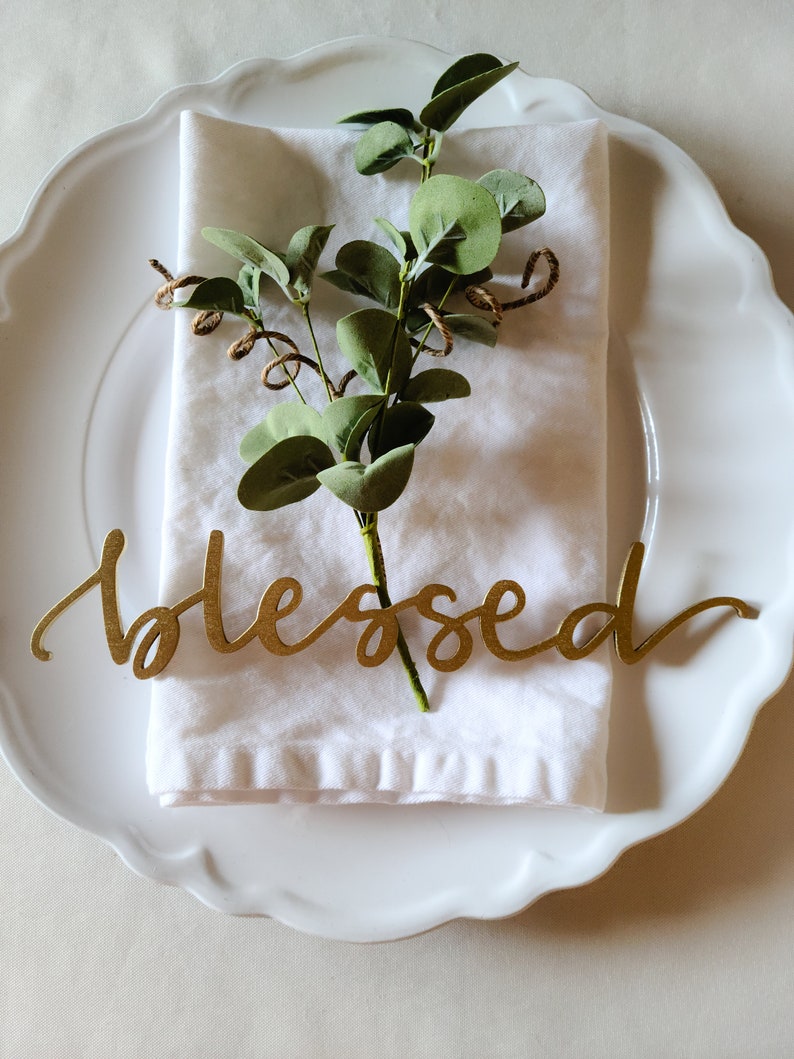 Place Setting Words Laser Cut Files SVG, PDF, DXF - Etsy