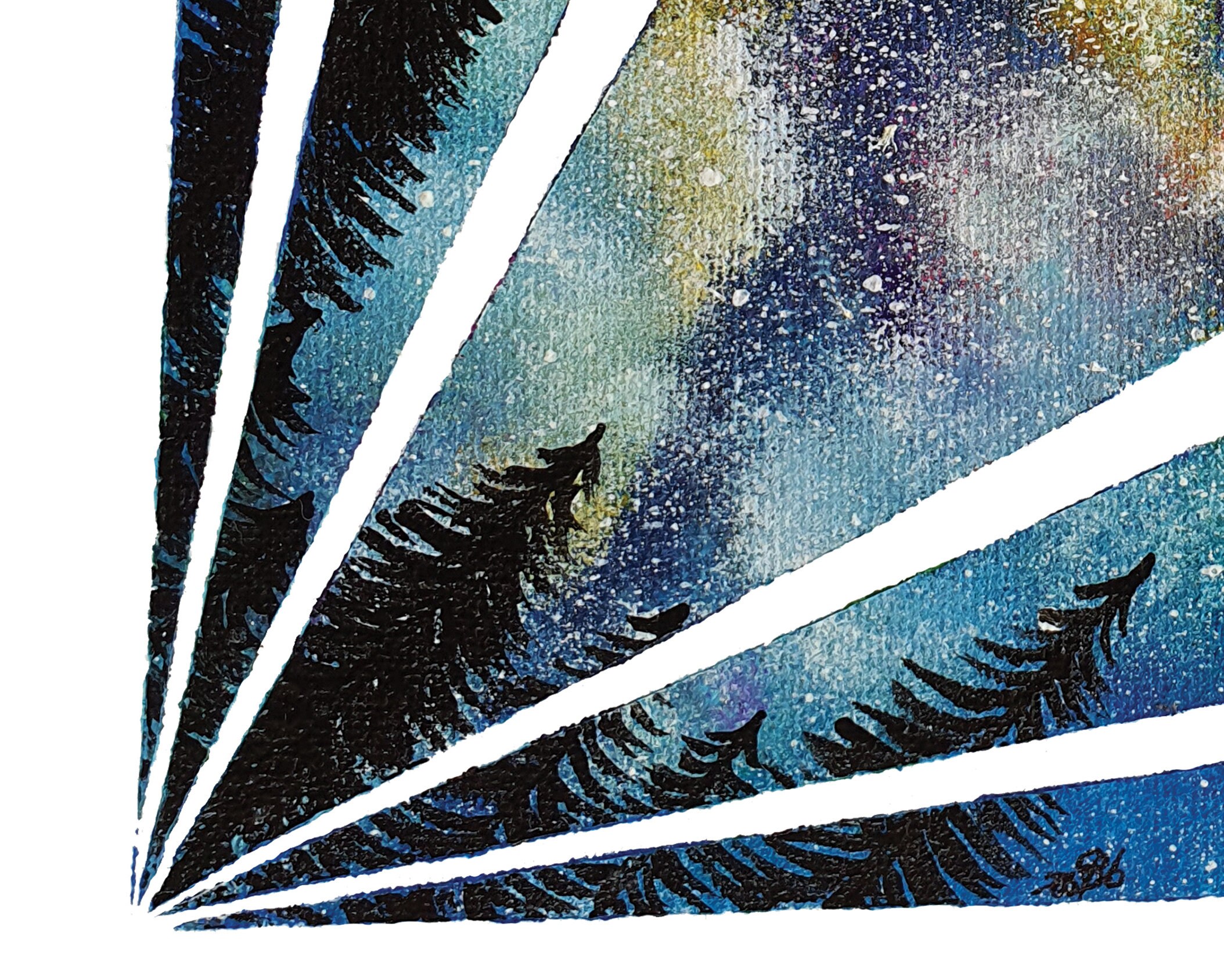 Printable Milky Way Galaxy Painting Night Sky Art Print - Etsy