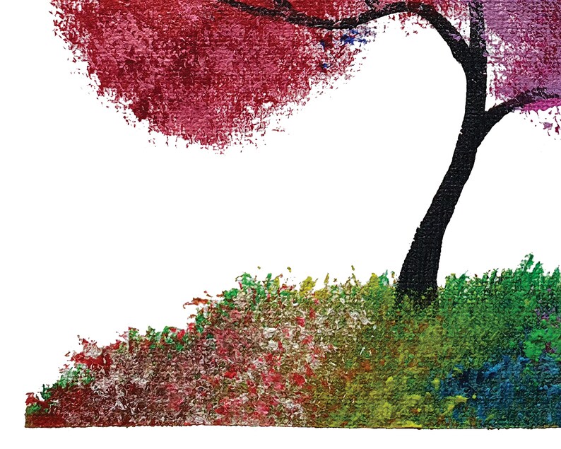 Printable Colorful Tree Painting Rainbow Tree Art Print Tree - Etsy