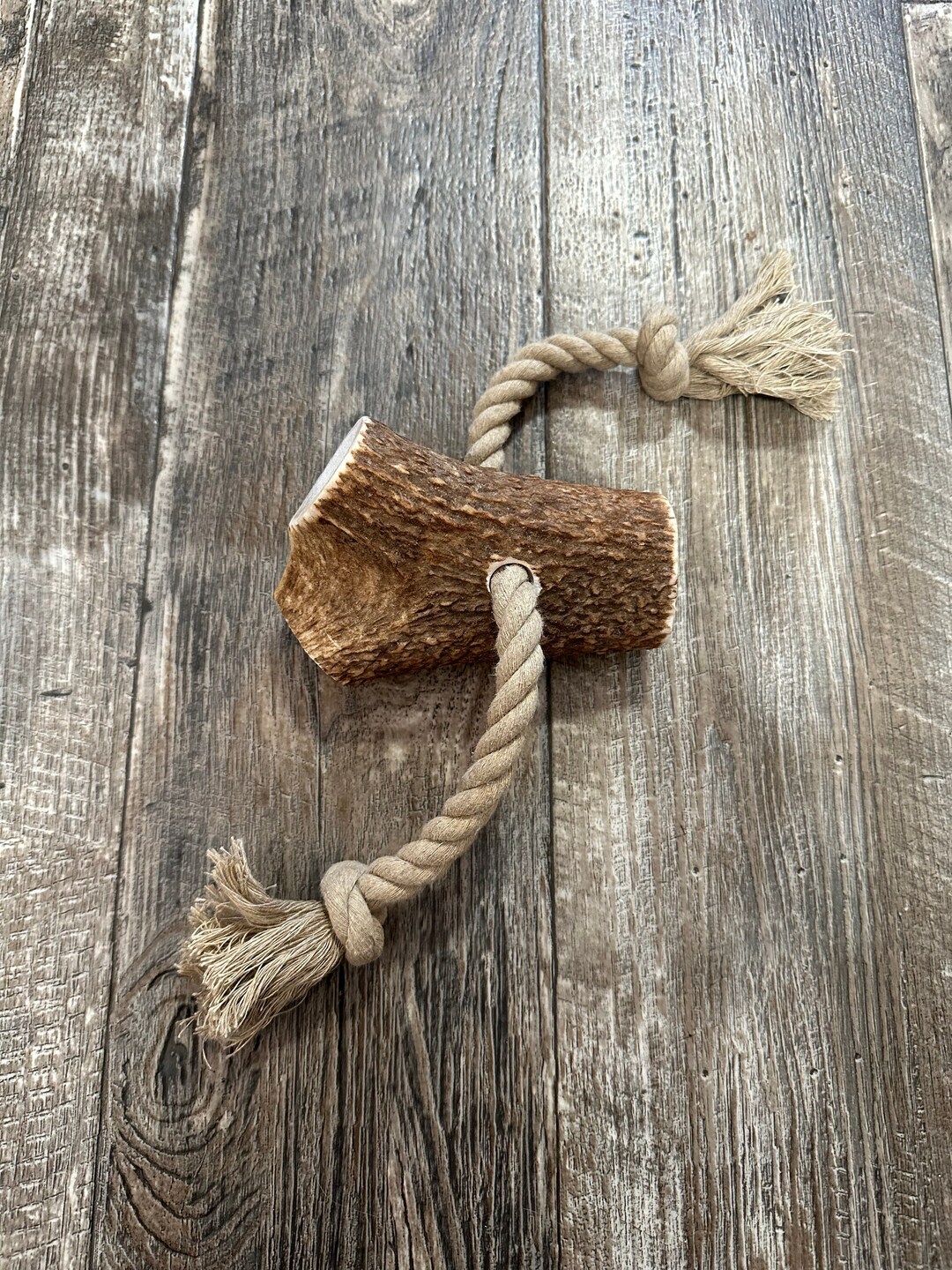 Antler Hemp Rope Dog Toy - Etsy