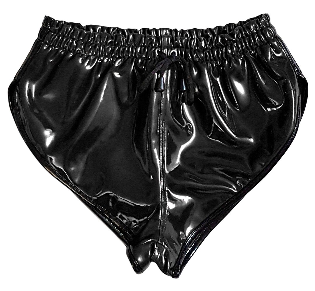 Men's PVC Biker Shorts: Lace-up Drawstring Summer Booty Shorts - Etsy