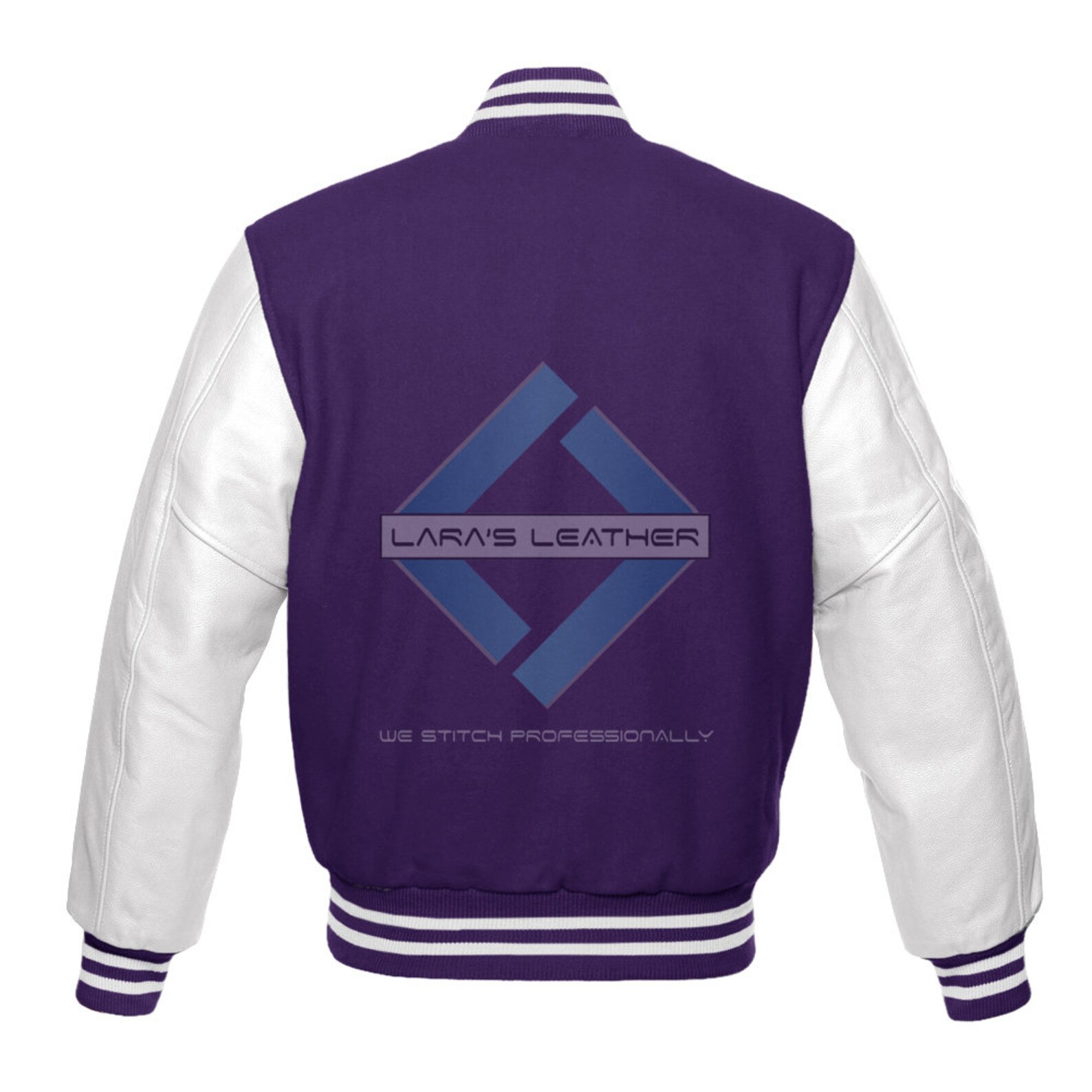 Purple Varsity Baseball Letterman College Bomber Jacket w/ - Etsy France