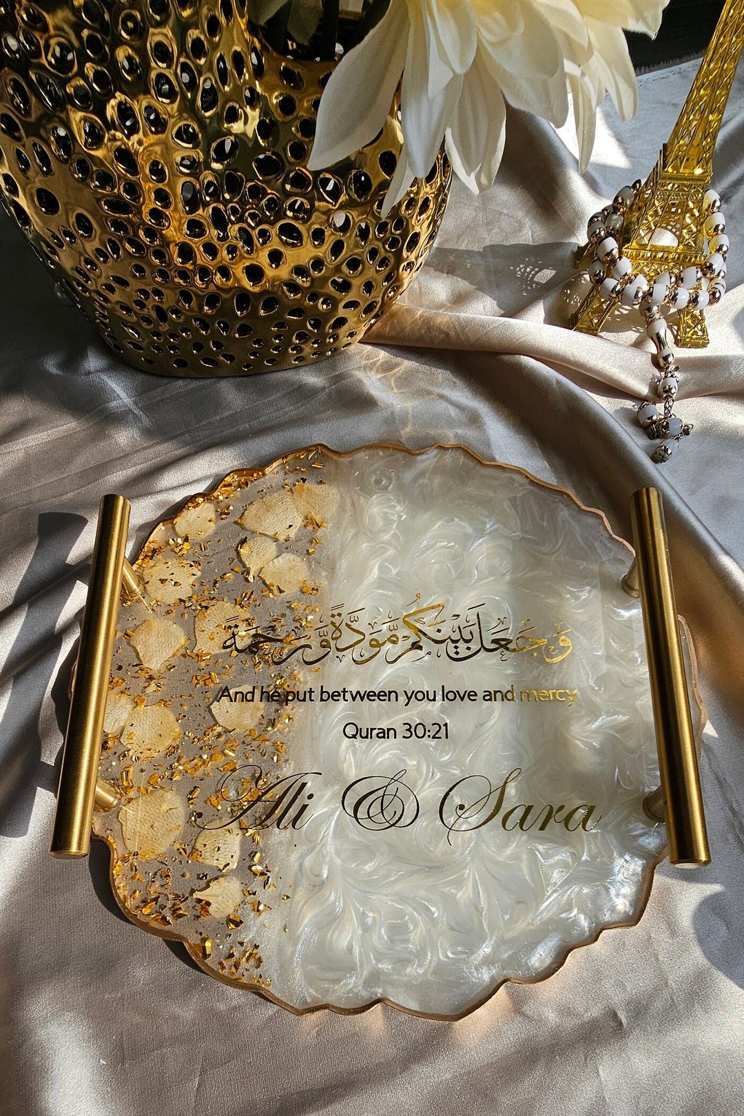Resin Ring Trays,plaques, Ring Plates Engagement Trays, Nikkah Plates ...