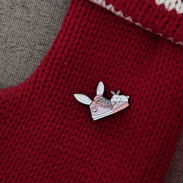 Bunny Rabbit Enamel Pins - Etsy
