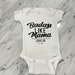 Personalized badass Like Mama Baby Outfit With Last Name on the Front ...