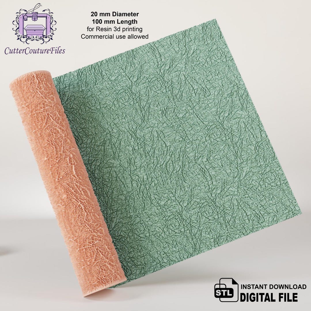 Clay Texture Roller STL File: 3D Printing, 20x100mm (digital Download ...