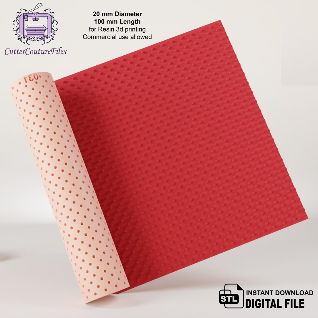 2 Polka Dots Pattern, Texture Rollers for Polymer Clay, Dotted Pattern ...