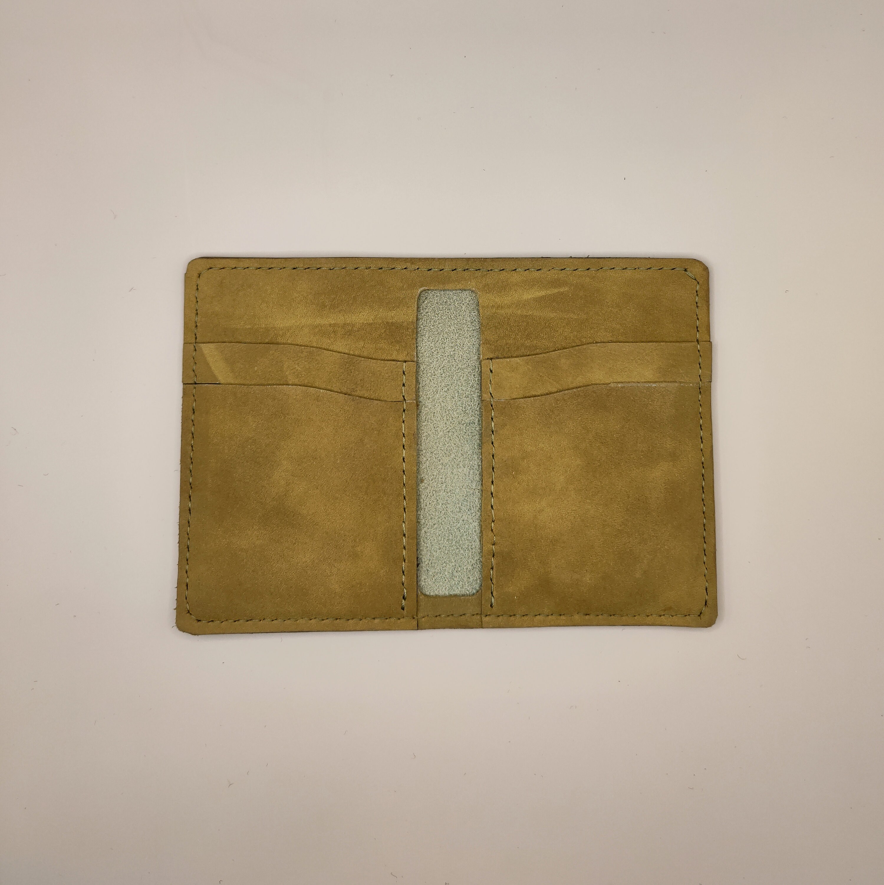 Original Wallet - Recycled Green Leather - Swamp Green Nubuck - Etsy