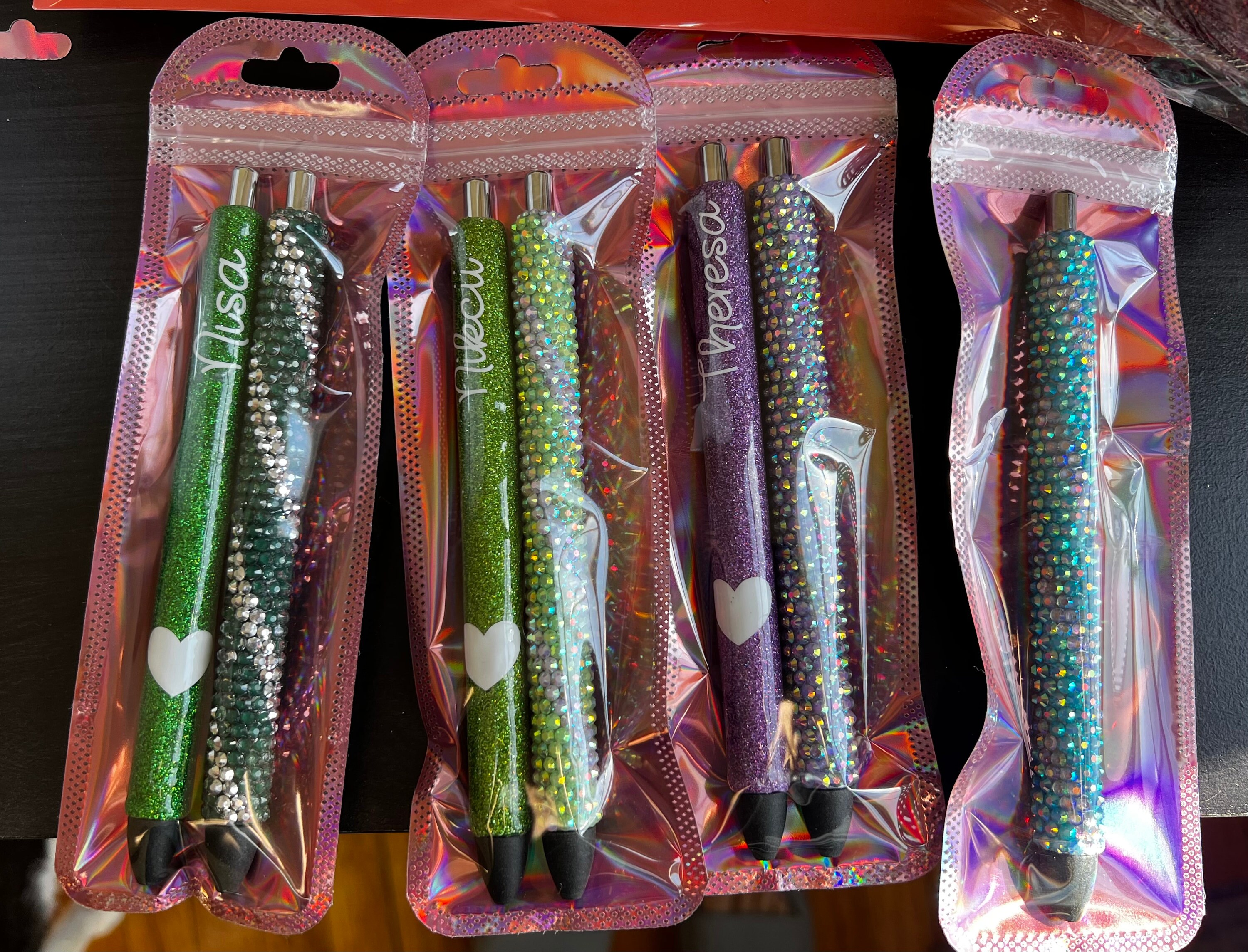 Glitter and Rhinestone Pens - Etsy