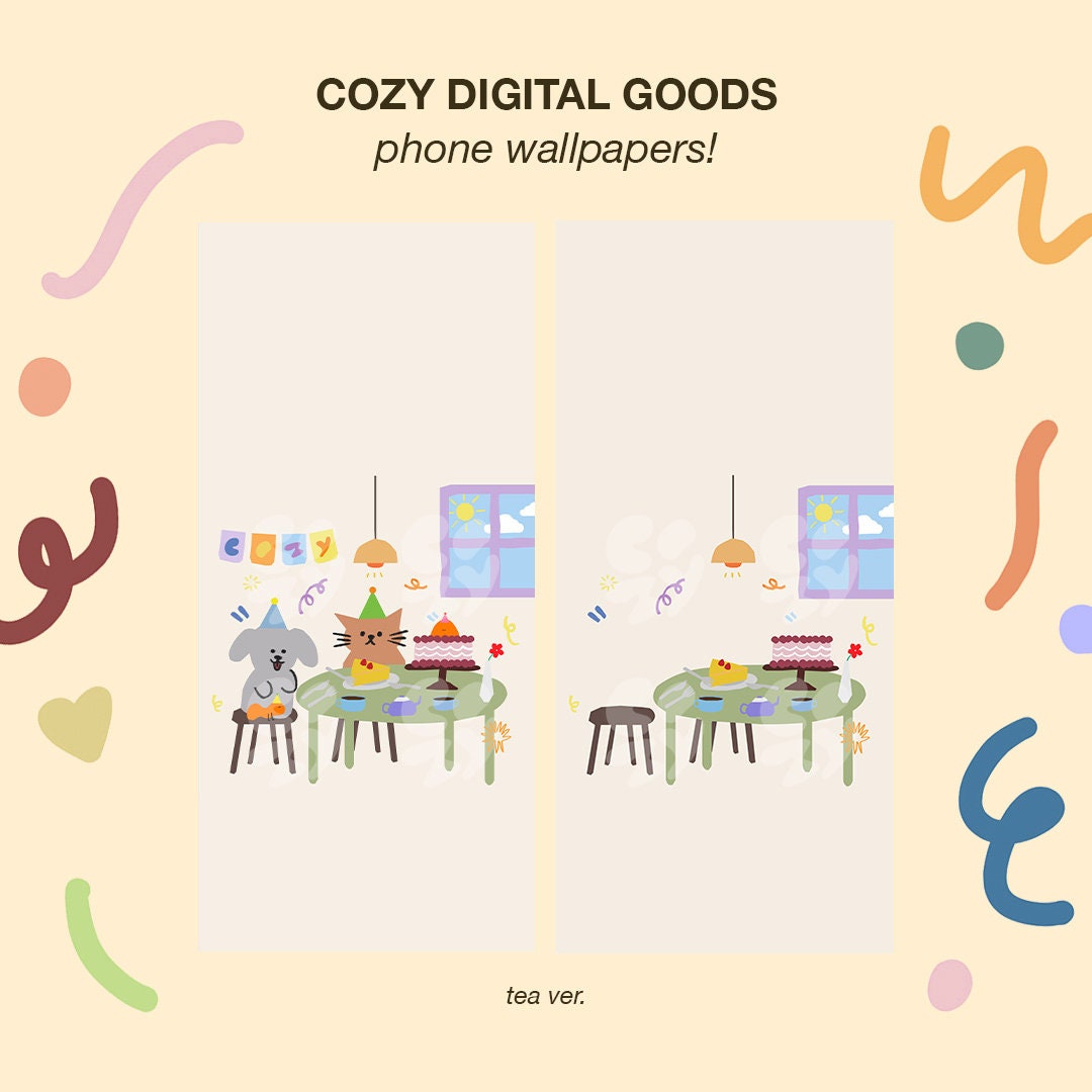 Cozy Tea Time App Icon Set | Cute Aesthetic for Ios, Ipados, Android ...