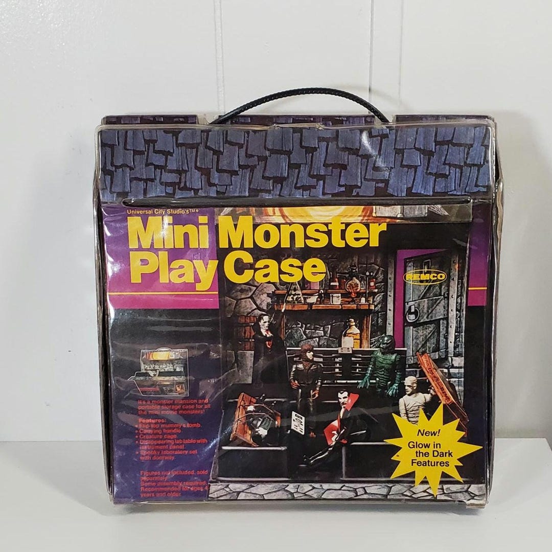Vintage REMCO Mini Monster Play Case 1980 Universal City Studios With ...
