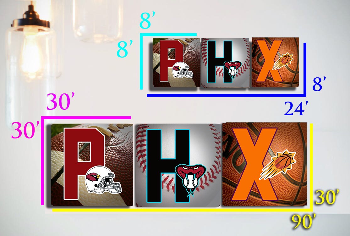A Collection of Phoenix Sports Teams Football Basketball - Etsy