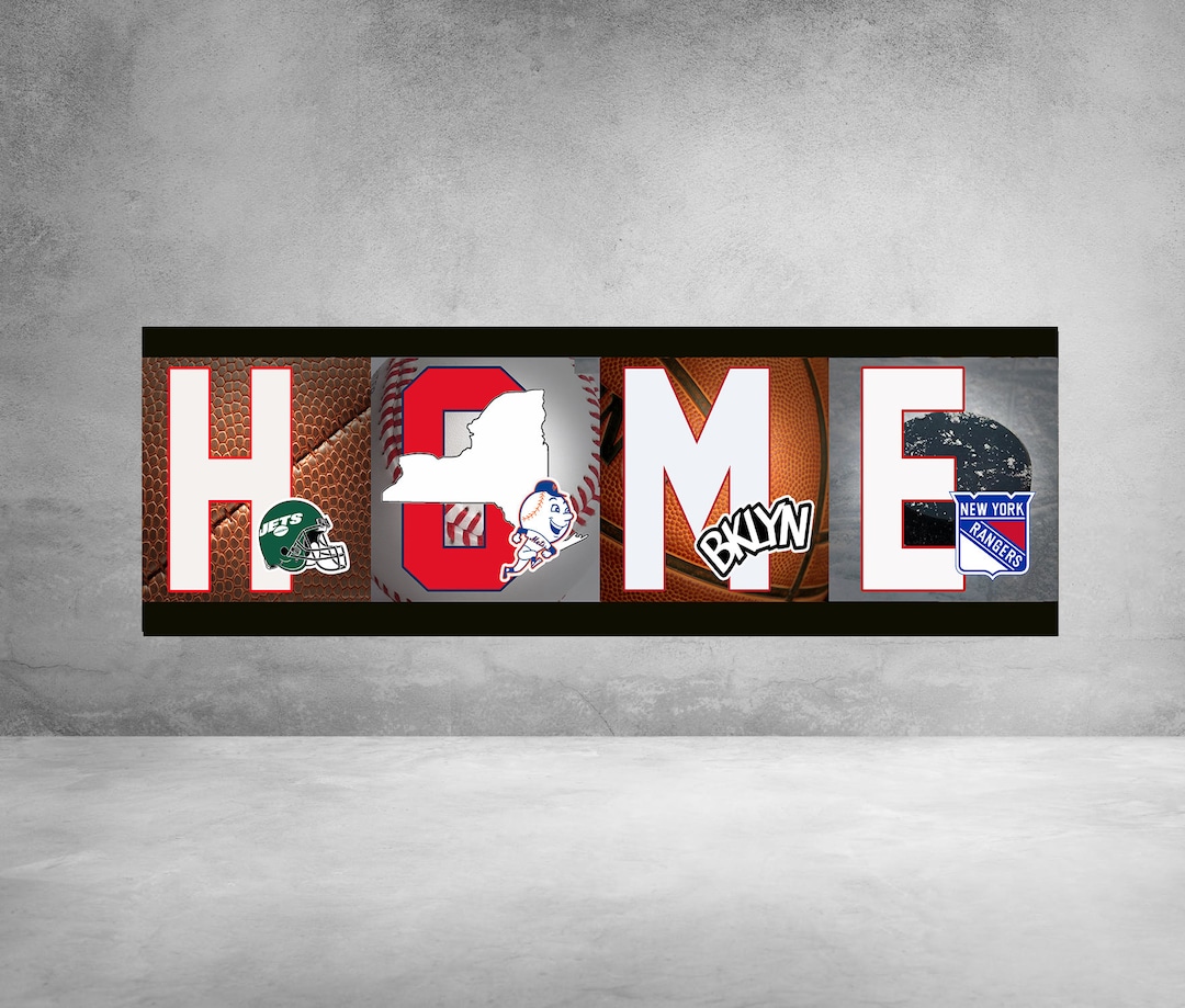 A Collection of New York Sports Teams, Jets, Mets, Brooklyn Nets, NY ...