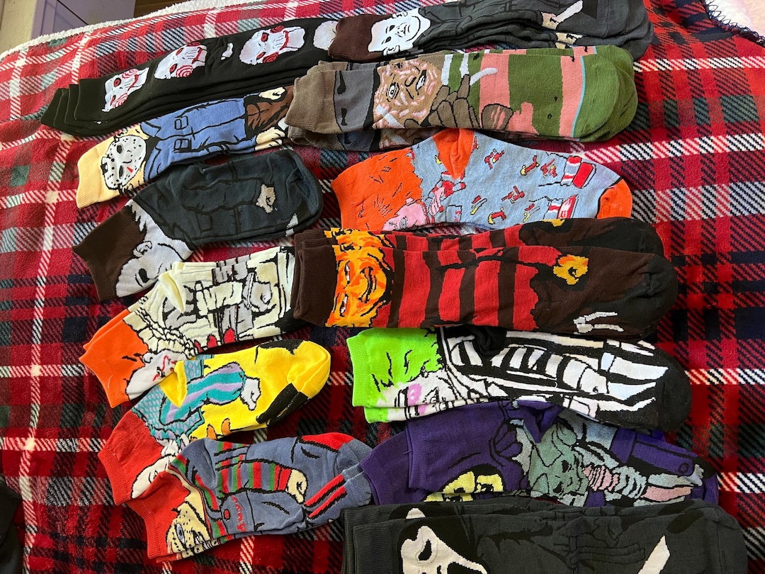 Build a Box Item - Horror Movie Legends Spooky Socks - Slasher ...