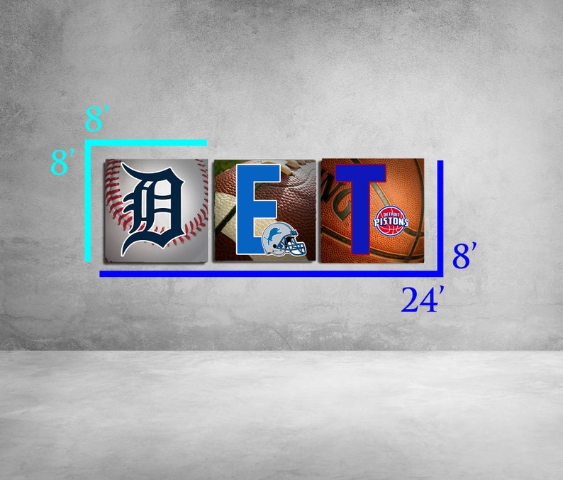A Collection of Detriot Sports Teams - Detriot Lions, Detriot Pistons ...