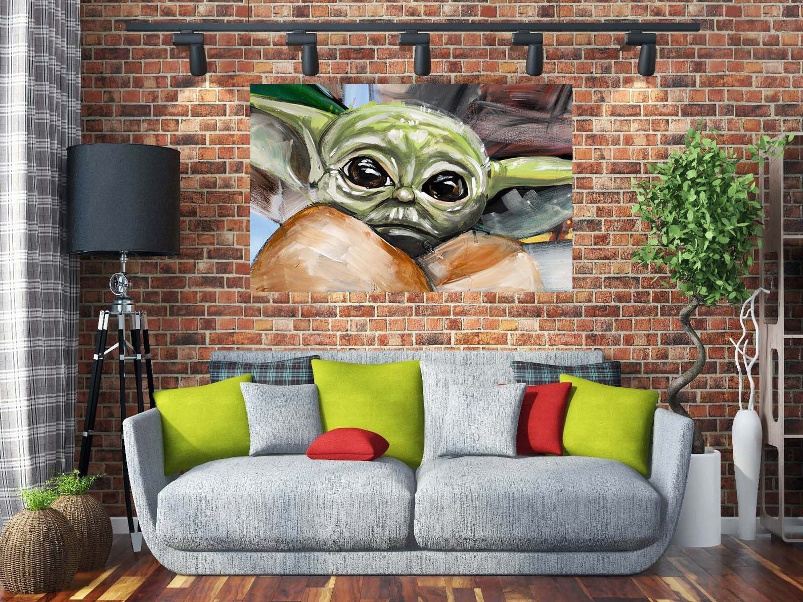 Baby Yoda of Mandalorian Canvas Prints Wall Decor Canvas | Etsy