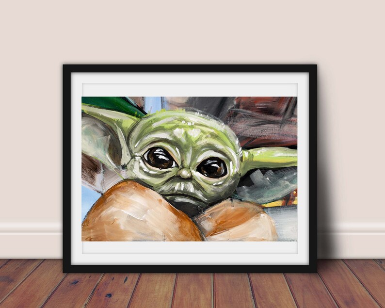 Baby Yoda of Mandalorian Canvas Prints Wall Decor Canvas - Etsy