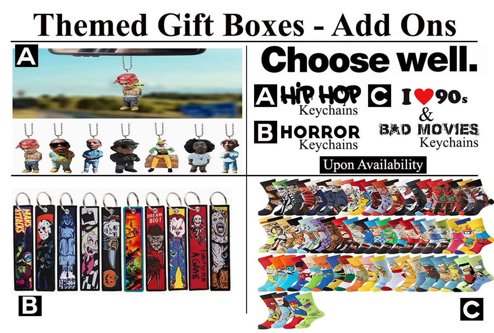 Build a Box Item - 90s Hip Hop N West Coast Group Acrylic Pendant Set ...