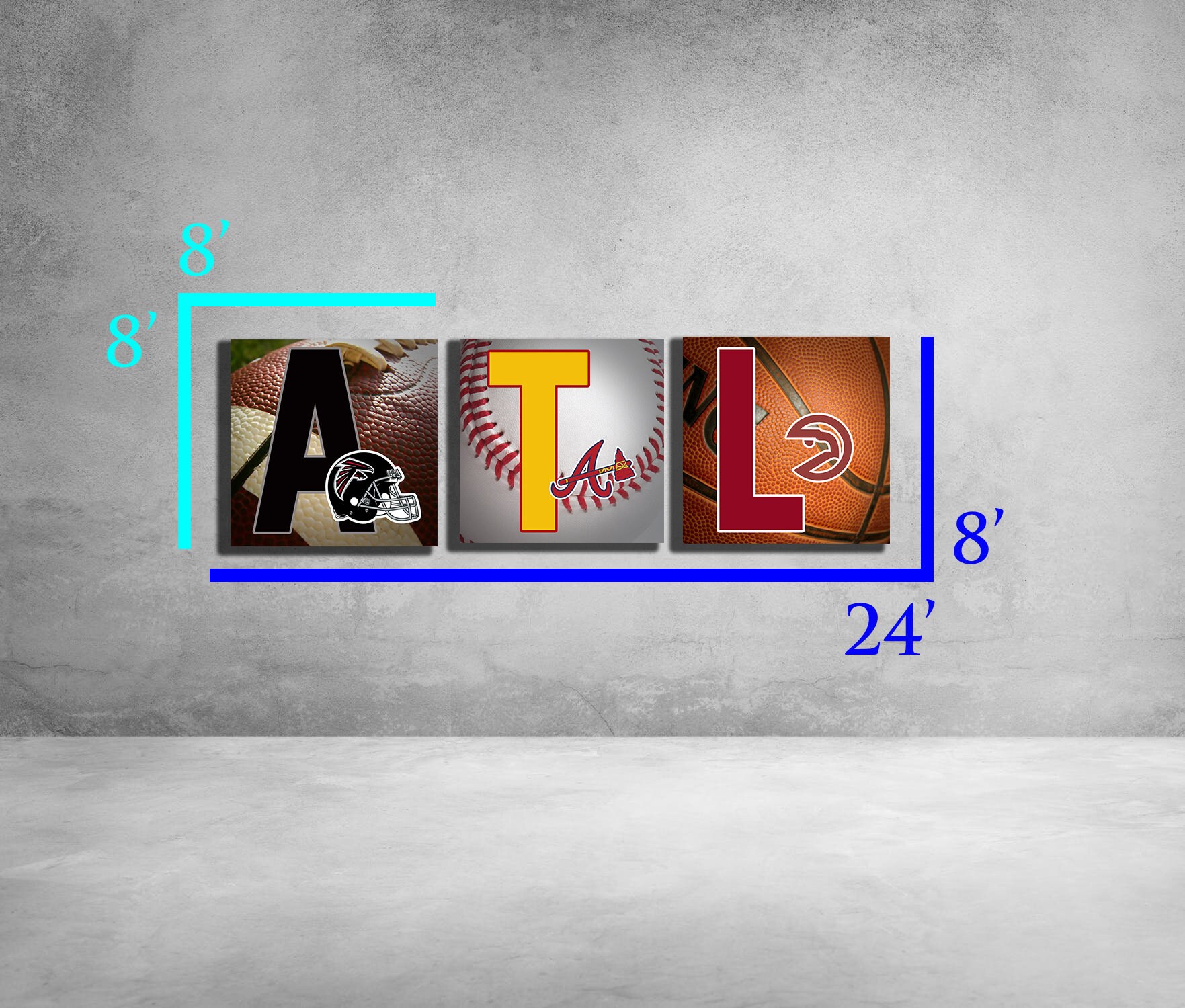 A Collection of Atlanta Sports Teams Atlanta Falcons, Atlanta Hawks ...