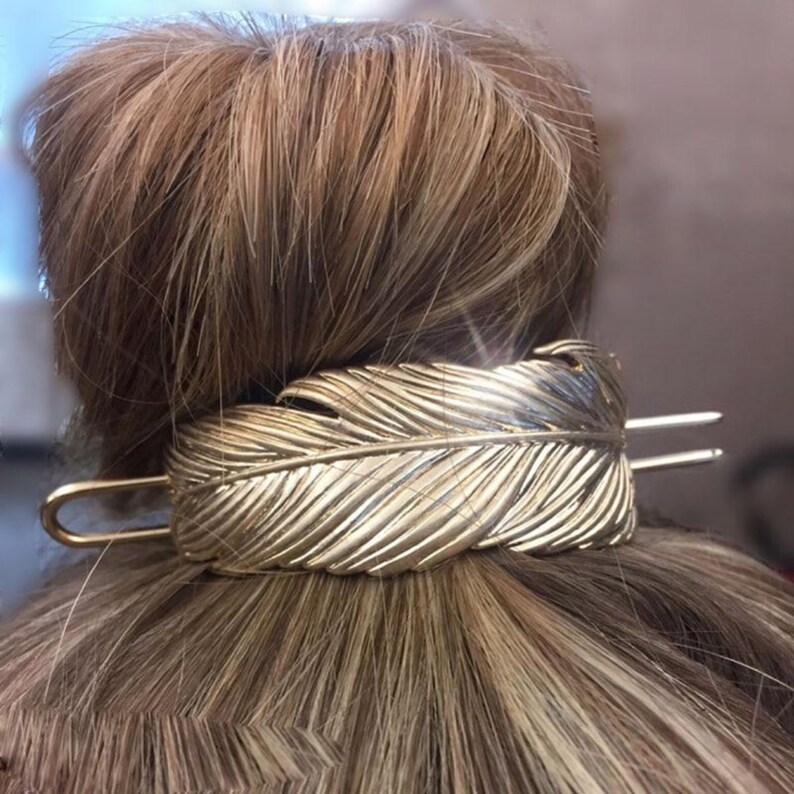 Hair Cuff Aesthetic Hair Clip Bun Holder Gold Hair Cuff - Etsy
