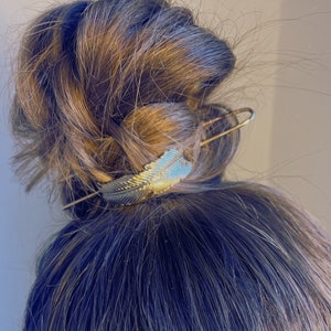 Hair Cuff Aesthetic Hair Clip Bun Holder Gold Hair Cuff Bun Cuff Bun ...