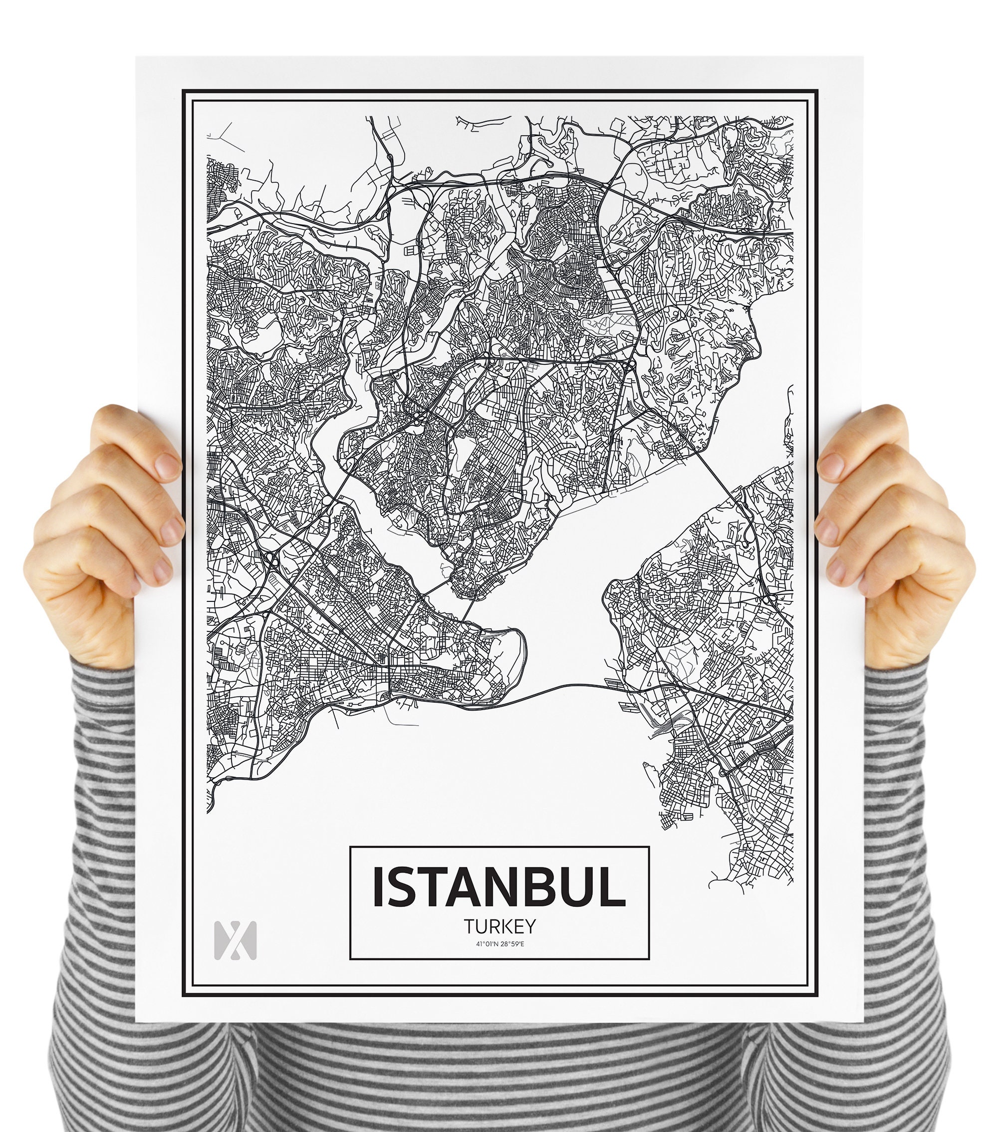İstanbul Map, İstanbul Map Poster, İstanbul Poster, Map of İstanbul ...