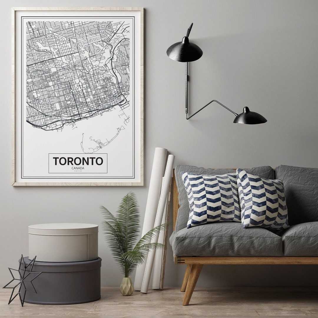 Toronto Map, Toronto Map Poster, Toronto Poster, Map of Toronto, Print ...