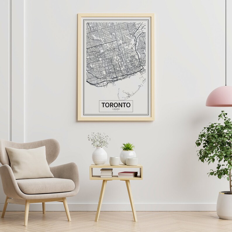 Toronto Map, Toronto Map Poster, Toronto Poster, Map of Toronto, Print ...