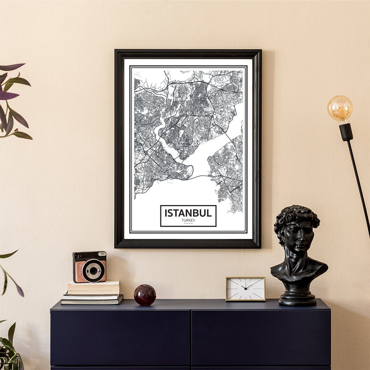 İstanbul Map, İstanbul Map Poster, İstanbul Poster, Map of İstanbul ...