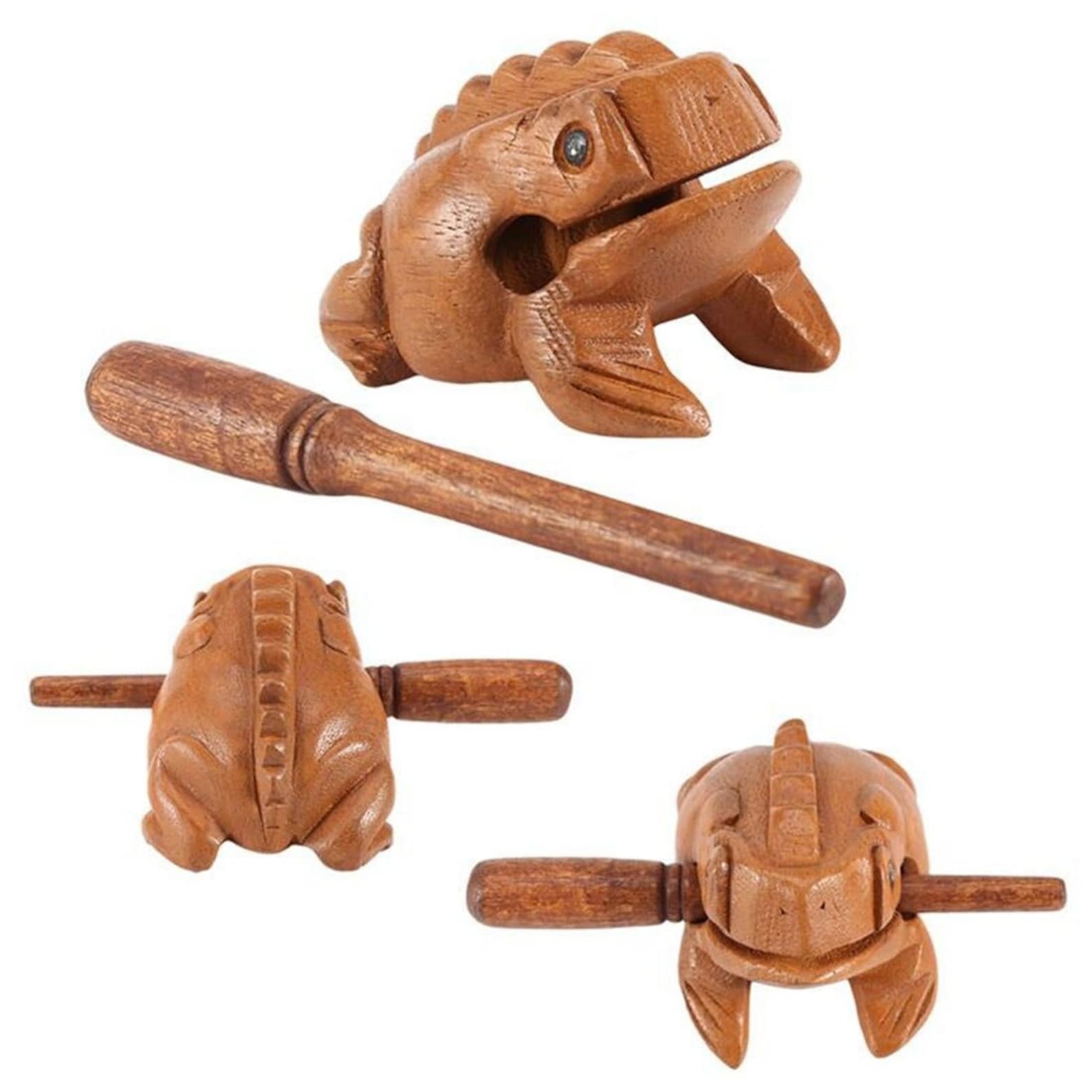 New 2021 Thailand Money Frog Feng Shui Lucky Craft Wooden Frogs Office ...