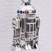 925 Sterling Silver Starwars R2-D2 Charm,pandora Style,cz Cubic Blue ...