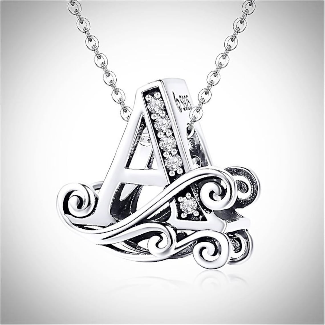 925 Sterling Silver Alphabet Letters Charmsilver Charm for - Etsy