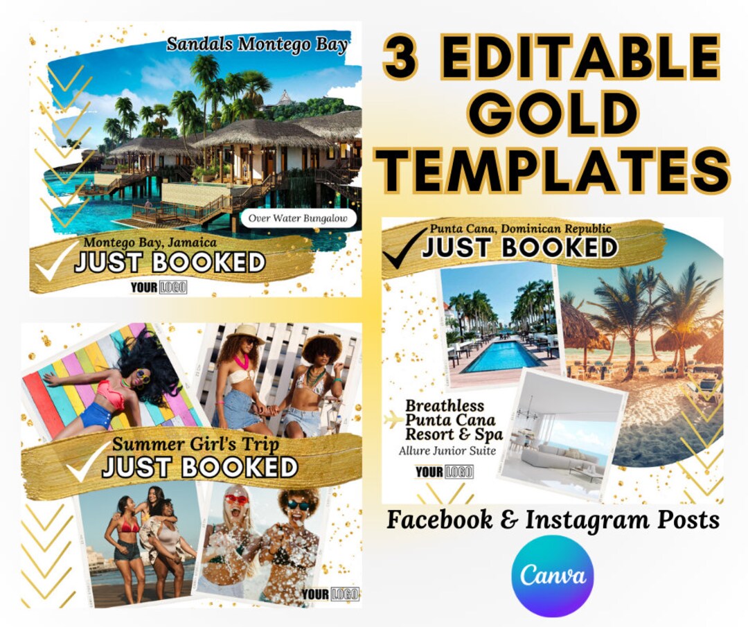 3pack Travel Flyer | Travel Instagram Post| Travel Template | Travel ...