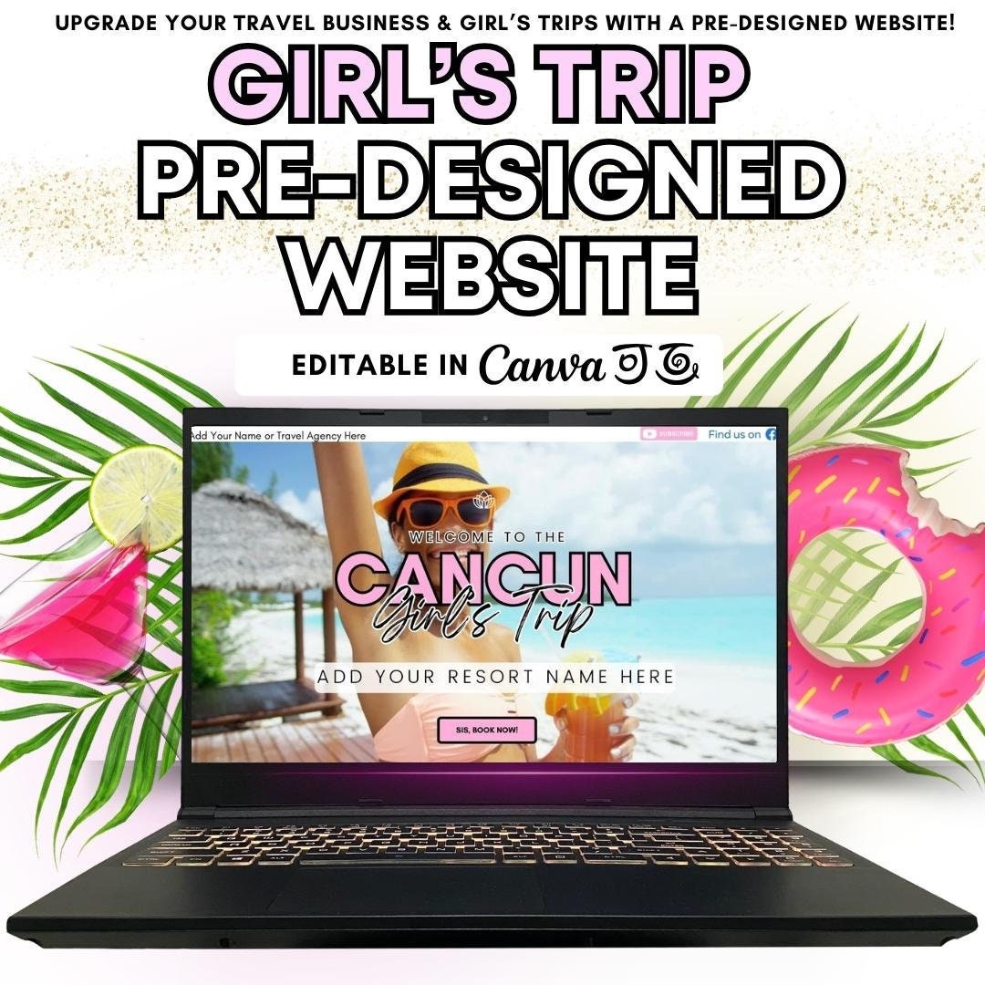 Girls Trip Done-for-you Group Travel Website Travel Agent Website ...