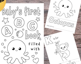 baby's first book coloring pages
