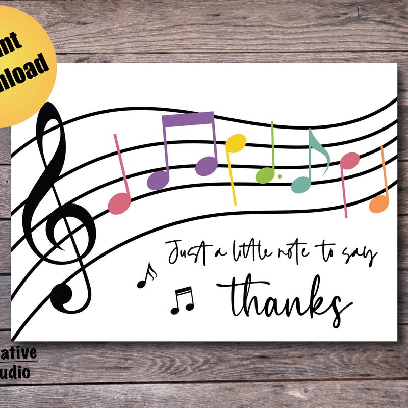 Choir Appreciation Cards - Etsy