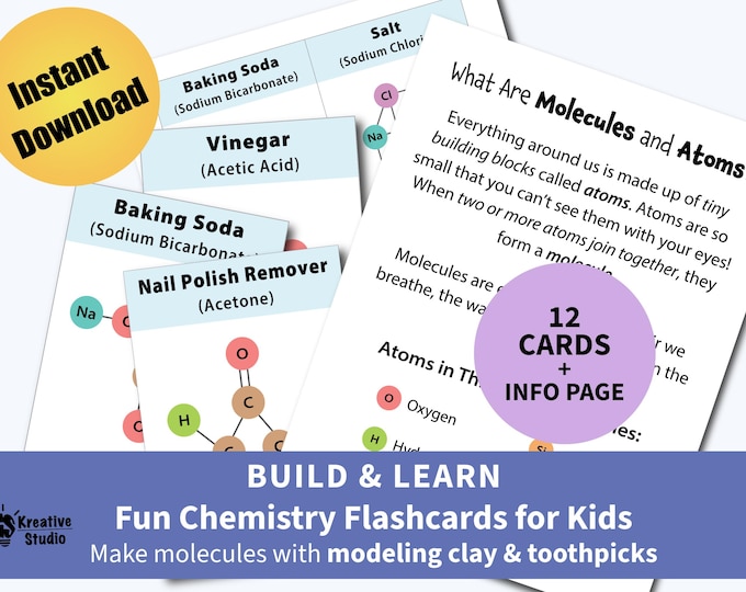 Chemical Bonds - Montessori Three/four Part Cards - Etsy
