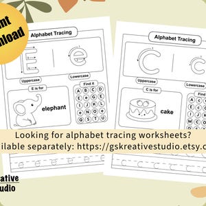 Blank Baby's First ABC Book Printable, Baby Shower Activity, Alphabet ...