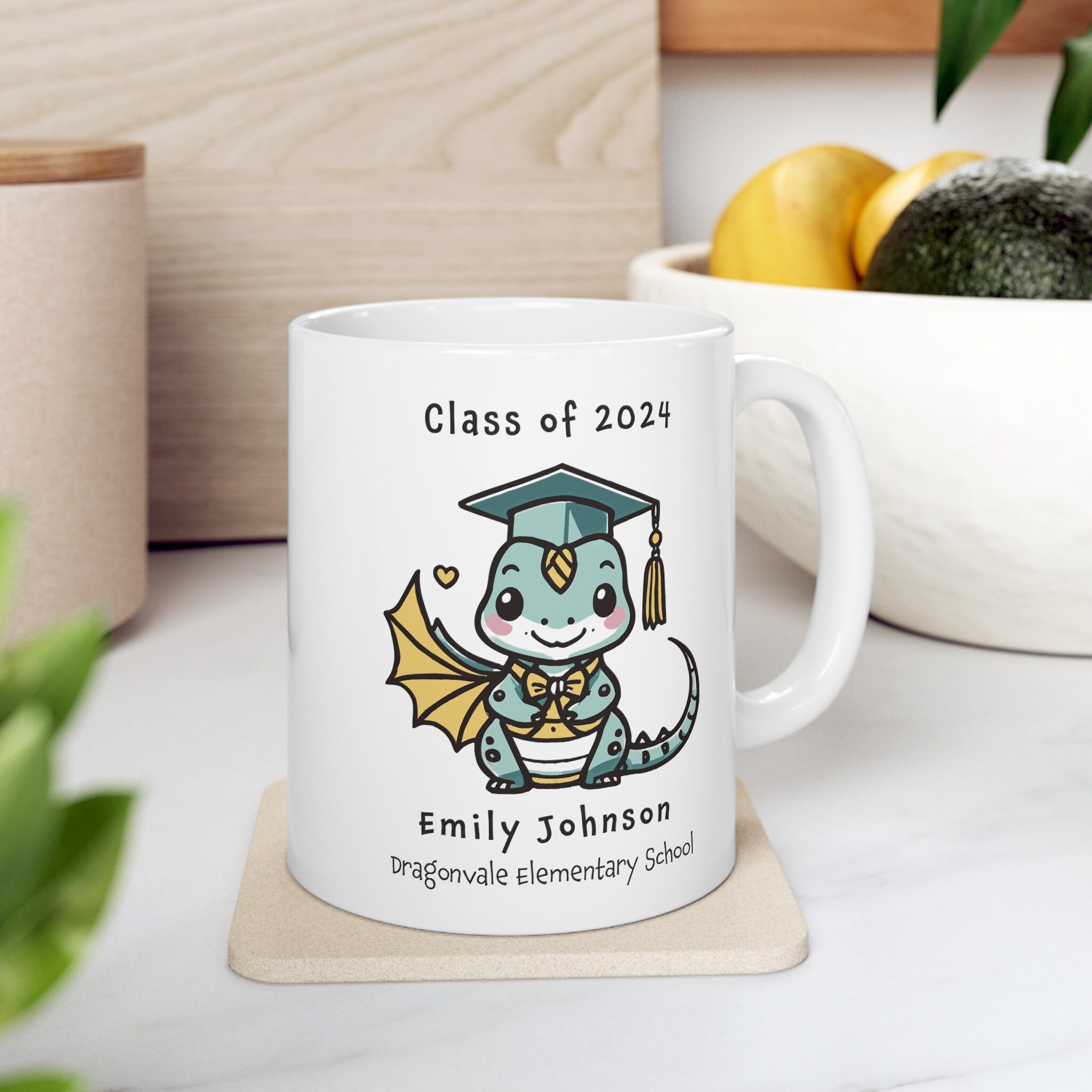 Personalized Class of 2024 Year of the Dragon Graduation Mug, Gift for ...