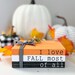 Fall Themed Wooden Book Stack, Fall Tiered Tray Decor, Small Fall Decor ...