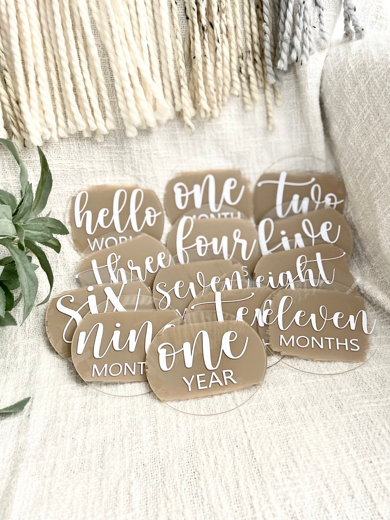 Acrylic Baby Milestone Markers Baby Milestone Discs Baby - Etsy