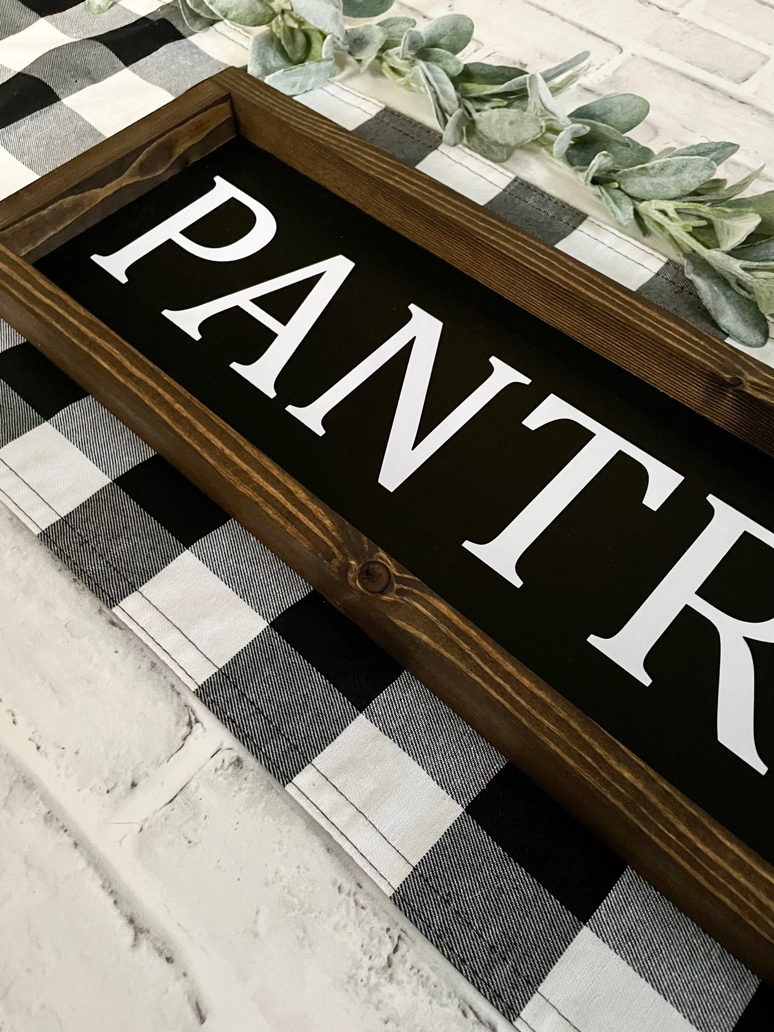 Framed Pantry Farmhouse Sign Pantry Door Sign Overhead - Etsy