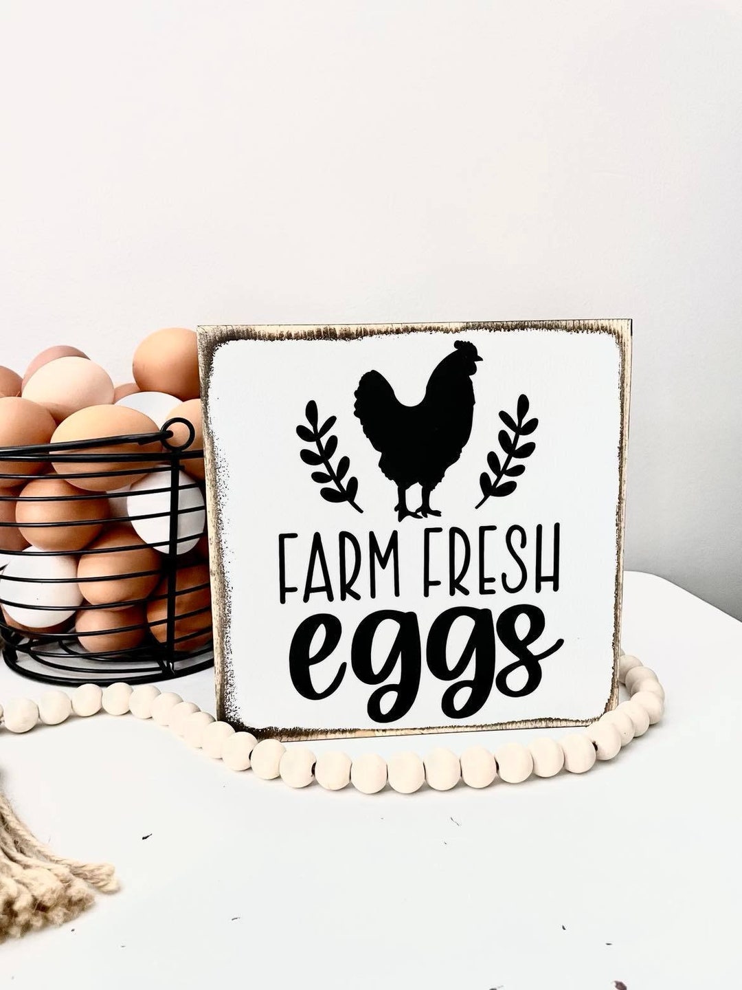 Farm Fresh Eggs Sign, Kitchen Sign, Farmhouse Sign, Chicken Eggs ...