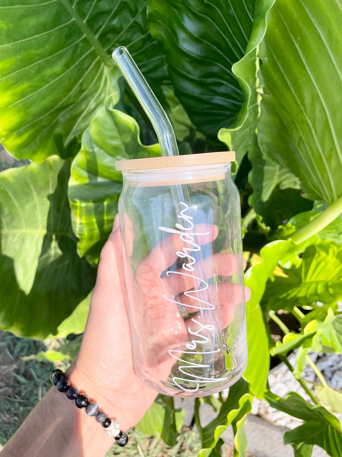 Personalized Glass Cup Customizable Name Cup Reusable Glass - Etsy