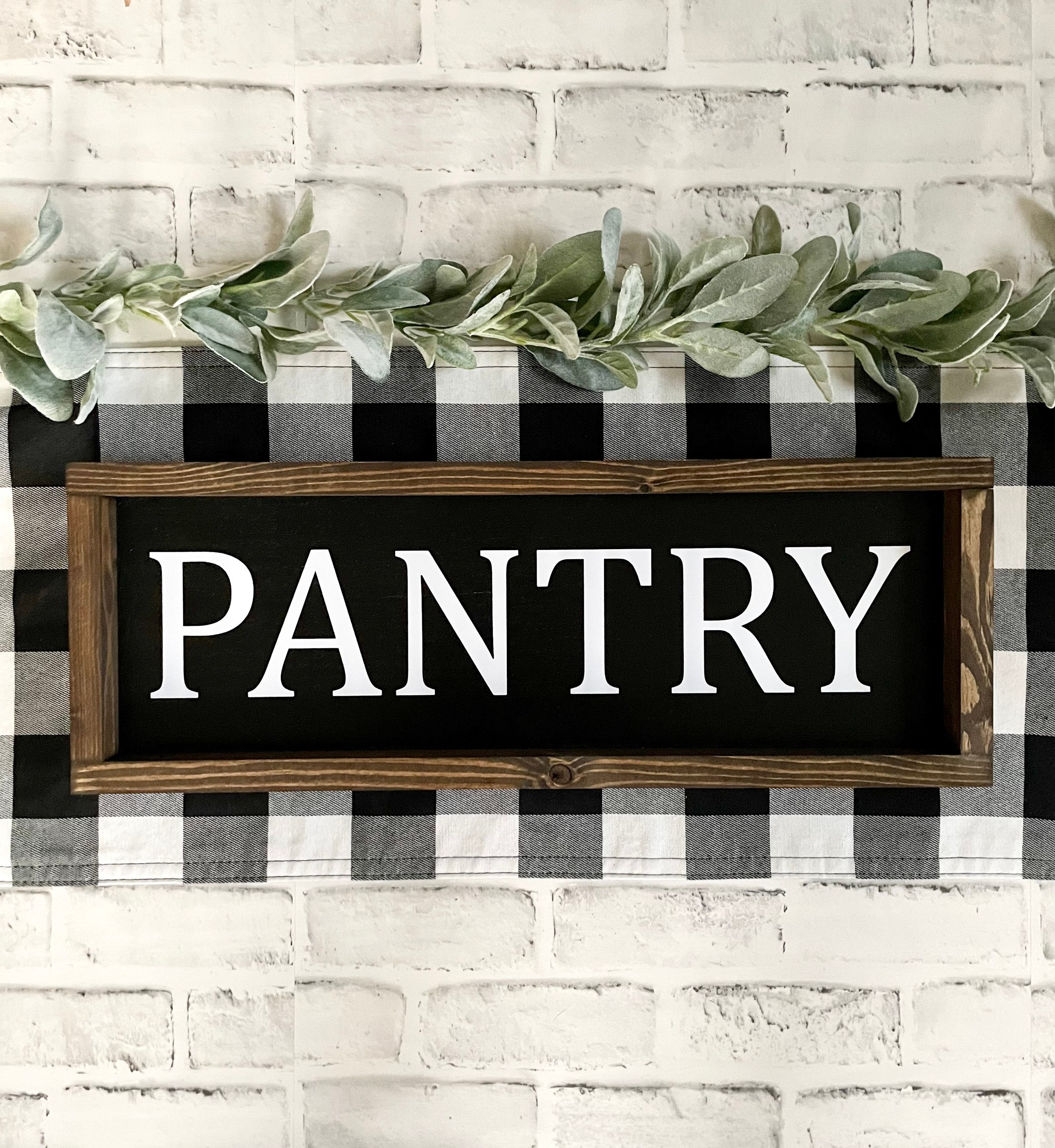 Framed Pantry Farmhouse Sign Pantry Door Sign Overhead - Etsy
